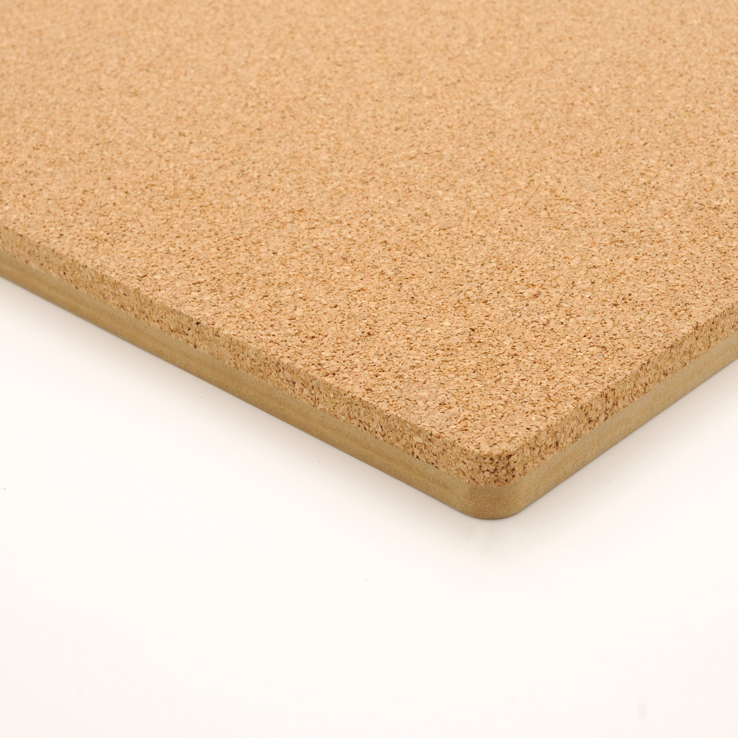 Custom Size Rounded Edges MDF Backed Cork Pinboard - 9mm MDF with 10mm ...
