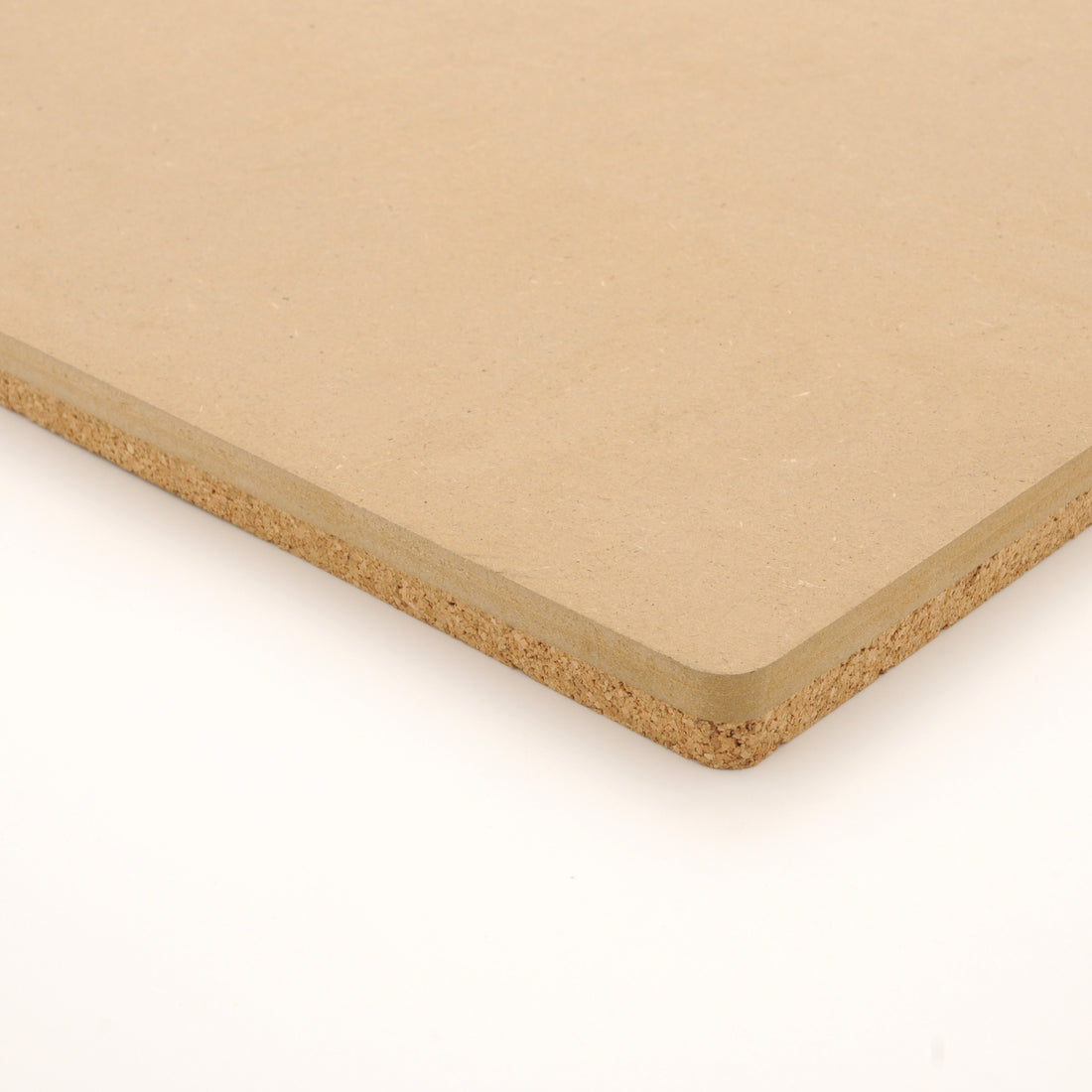 Custom Size Rounded Edges MDF Backed Cork Pinboard - 9mm MDF with 10mm ...
