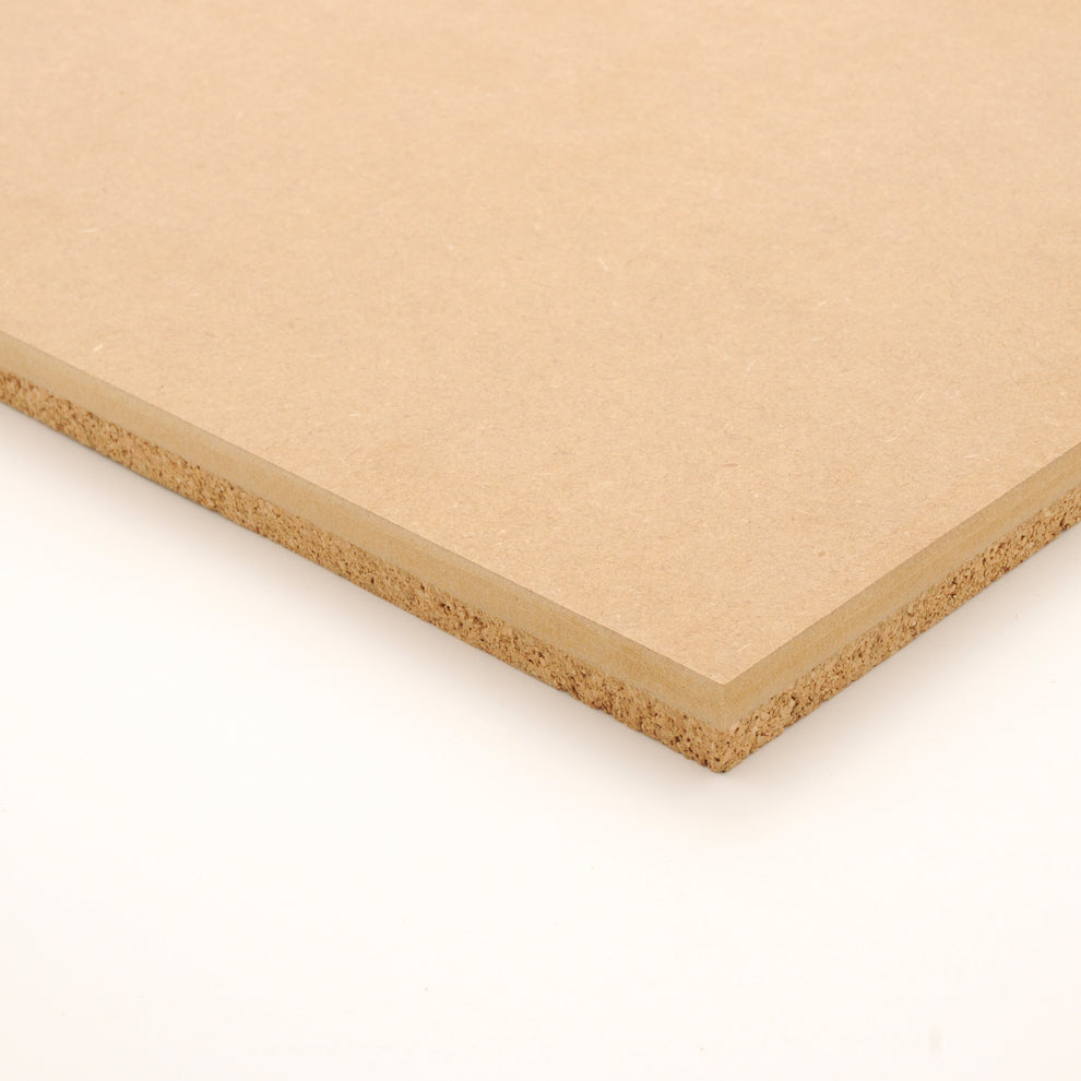 Custom Size Square Edges MDF Backed Cork Pinboard - 9mm MDF with 10mm ...